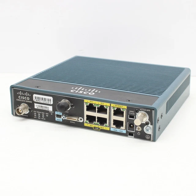 CISCO C819G-4G-G-K9 V01 4G LTE M2M Secure Router GSM 4xFE 1x GE No ANT ...