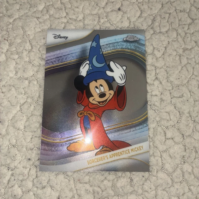 2025 TOPPS CHROME Disney Sorcerer's Apprentice Mickey Base #190 £2.25 ...