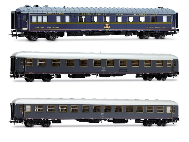 RIVAROSSI HR4360 SCALE Ho Set 3 Coaches Quick 904-905 Classic Vat FS £ ...