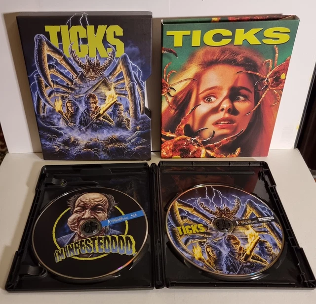 TICKS (AKA INFESTED) 4K UHD & BLU-RAY - VINEGAR SYNDROME LTD SET w 2x ...