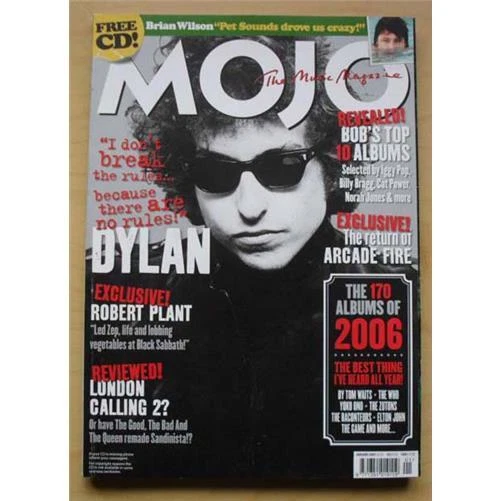 BOB DYLAN MOJO #158 Magazine January 2007 Bob Dylan Cover With More ...