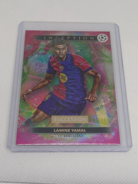 TOPPS INCEPTION 24/25 Lamine Yamal Succession /150 FC Barcelona £3.20 ...