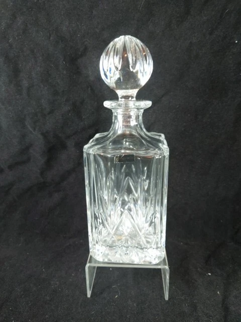 VINTAGE THOMAS WEBB Continental Crystal Glass Square Spirit Decanter £22.50 - PicClick UK