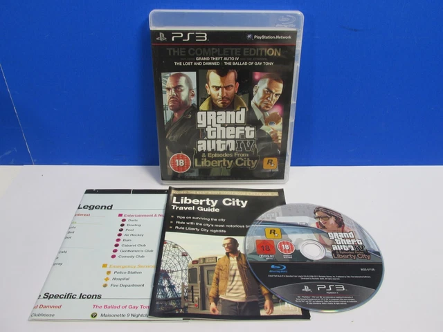PLAYSTATION 3 PS3 GTA 4 GRAND THEFT AUTO IV épisodes liberty city JEU ...