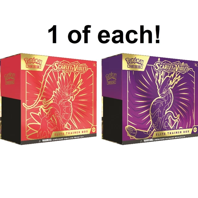 SET OF 2 Elite Trainer Box Scarlet & Violet Base Set SV01 ETB Pokemon ...