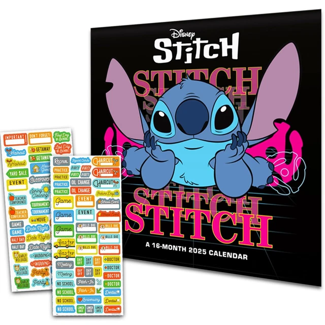 STITCH CALENDAR 2025 - Lilo & Stitch Mini Bundle with 100+ Stickers £19 ...