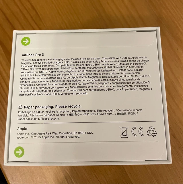 APPLE AIRPODS PRO 3rd Generation 2025 - Brand new sealed box £193.10 ...