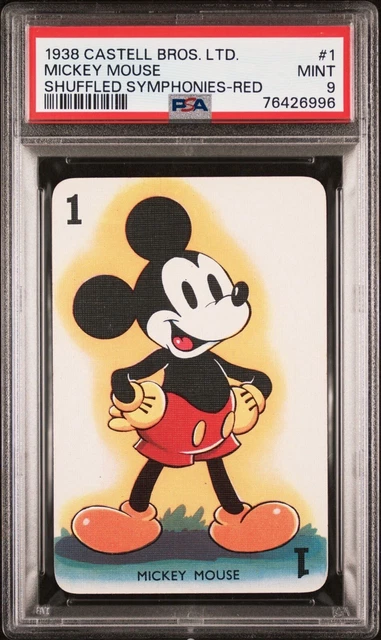 CARTE DISNEY MICKEY MOUSE ORIGINALE AUTHENTIQUE c1930 RARE CARTE DISNEY ...