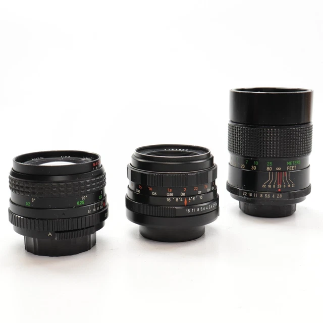 M42 SCREW MOUNT Lens Bundle 24mm / 50mm / 135mm -BB- £95.00 - PicClick UK