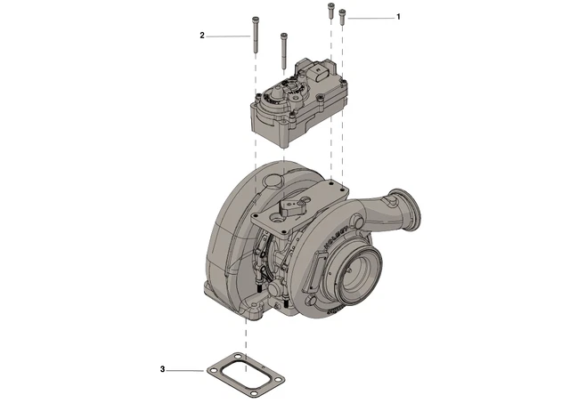 VÉRITABLE KIT CUMMINS Oem Neuf, Actionneur Turbocompresseur 4034136/ ...