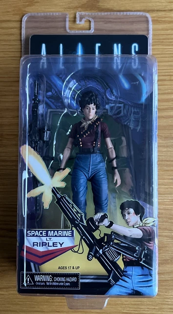 NECA ALIENS SPACE Marine Ripley & Mini Comic Kenner Tribute 7" Action ...