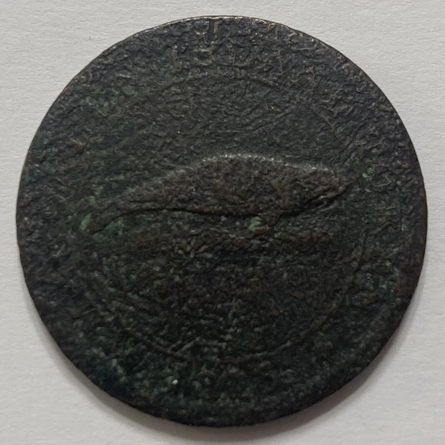 1815 MAGDALEN ISLANDS Lower Canada One Cent Penny Token Circulated Coin ...