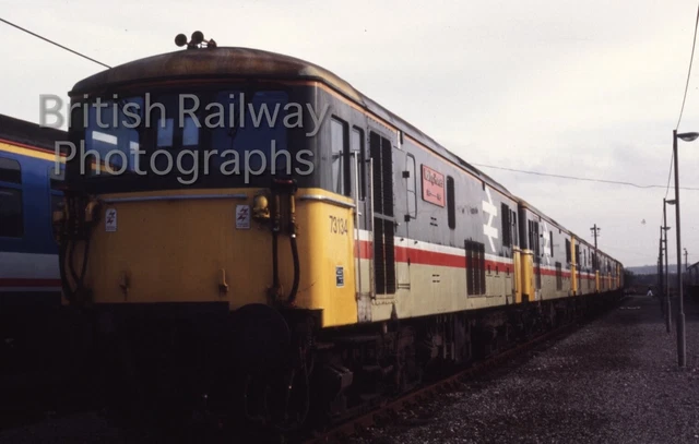 35MM SLIDE BR British Railways 5 x Class 73's & 1 x 33 at Eastleigh TMD ...