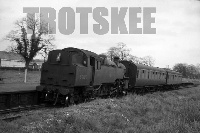 NEGATIVE BR BRITISH Railways Steam Loco 80100 Class BR4 Tinkern Green ...