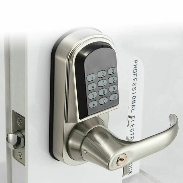 MECHANICAL DIGITAL PUSH Button Door Lock,Entry Keypad Code Handle Door ...