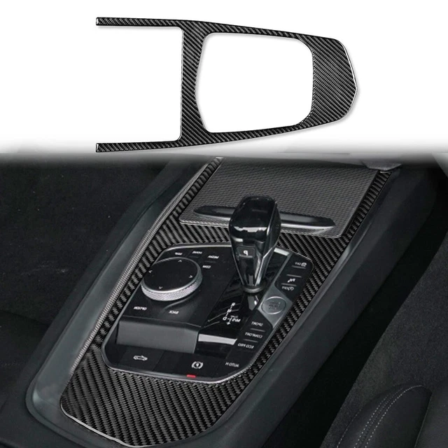 HOUSSE DE PANNEAU de console centrale en fibre de carbone mise à niveau luxe po EUR 61,82 ...