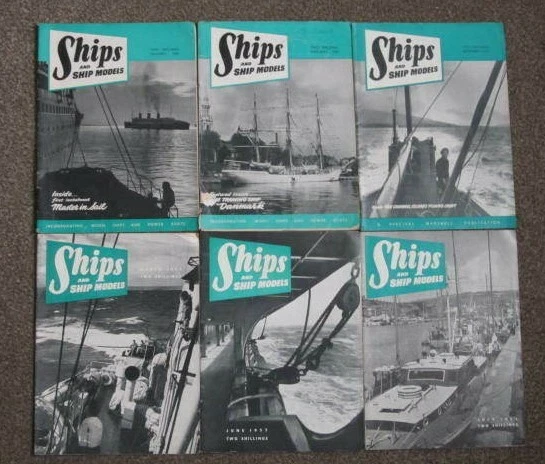 SHIPS AND SHIP MODELS x 6 Magazines. 1954 - 1955 £4.95 - PicClick UK