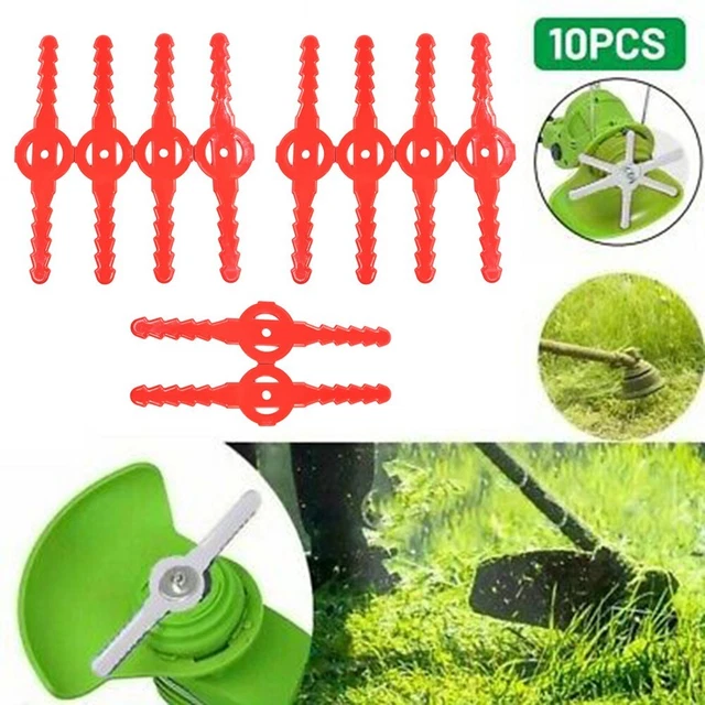 10 PI CES LAMES de remplacement en plastique pour tondeuse gazon remplacemen EUR 5,79 - PicClick FR