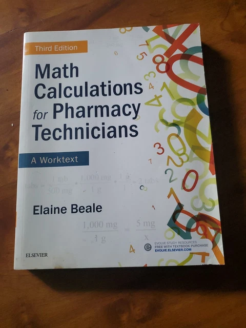 MATH CALCULATIONS FOR Pharmacy Technicians 3 Edition $35.00 - PicClick