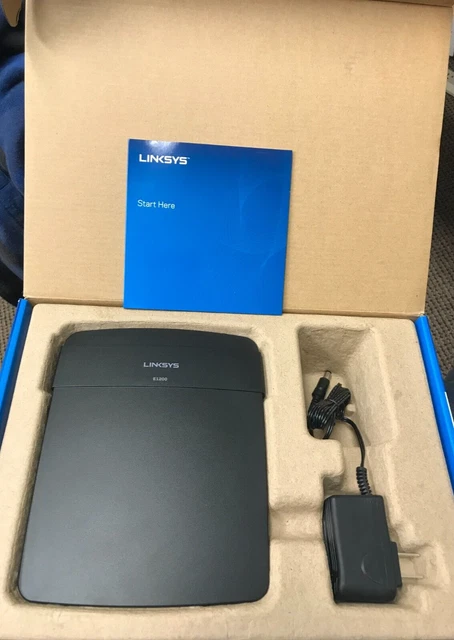 LINKSYS N300 WIRELESS WiFi Router Model # E1200 OPEN BOX. 300 MBPS 4 ...