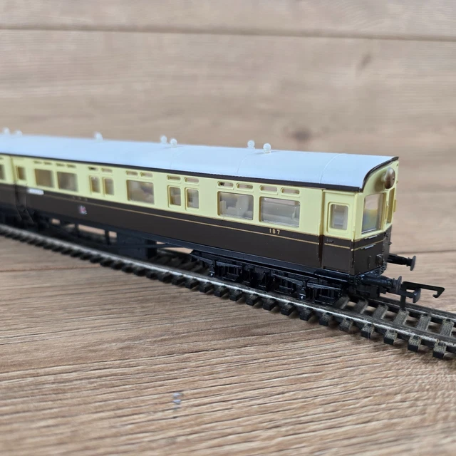 AIRFIX 54255-5 GWR Autocoach 187 Didcot Chocolate & Cream OO Gauge ...