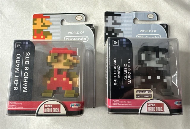 WORLD OF NINTENDO 8-Bit Classic Mario Exclusive 2.5" Figure Lot of 2 ...