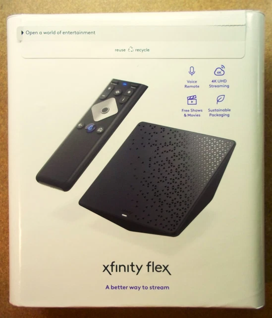XFINITY FLEX STREAMING TV Box 4K with Remote Control & Voice Control ...