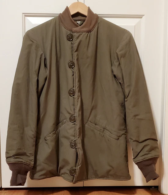 POST WAR WWII US ARMY MEN'S M-1943 Field Jacket Pile Liner SZ 34R MINT ...