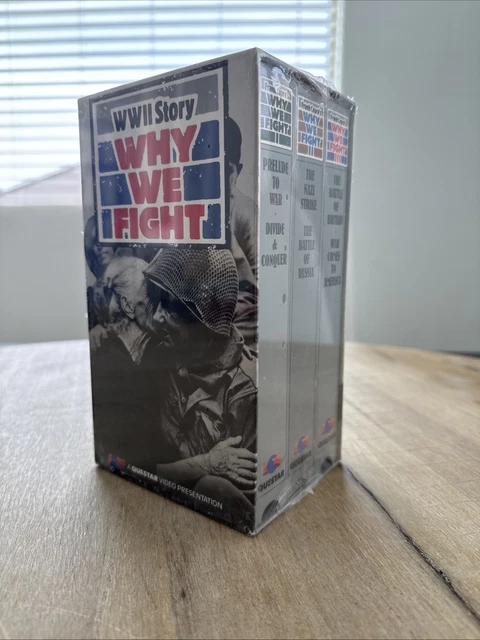 WHY WE FIGHT Series Set WWII Story VHS 1994 3 Tape Set New Sealed £12. ...
