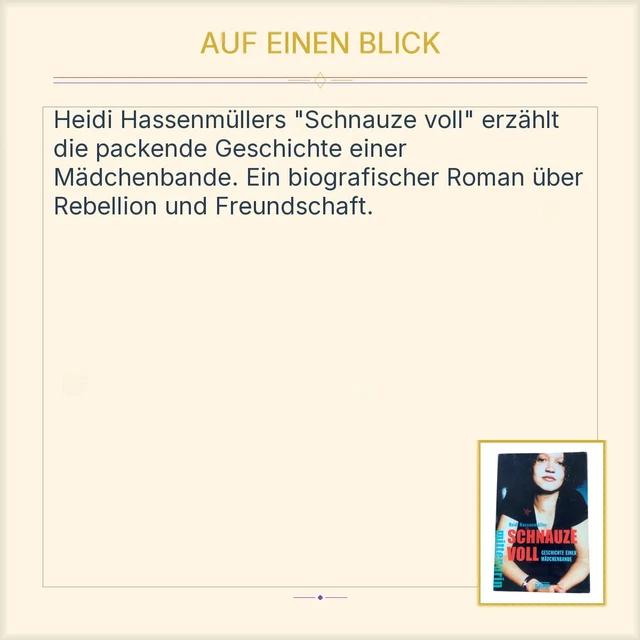 SCHNAUZE VOLL - Heidi Hassenmüller - Geschichte Mädchenbande EUR 2,95 ...