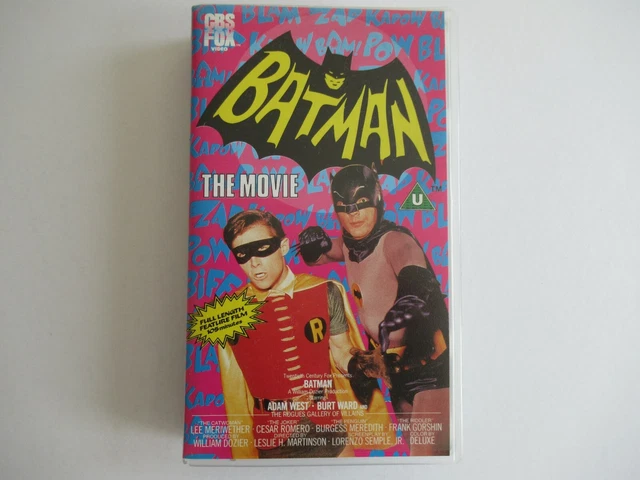 BATMAN THE MOVIE VHS Videotape/Adam West/Catwoman/The Joker/DC Comics £ ...