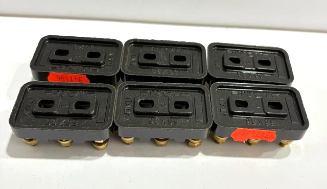 FIAME ELECTRIC MOTOR TERMINAL CONNECTION BLOCK 56mm x36mm 3-pole.LOT OF ...