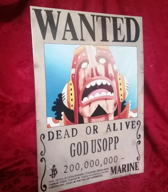 ONE PIECE WANTED BOUNTY POSTER USOPP|anime|manga|A3 £5.95 - PicClick UK
