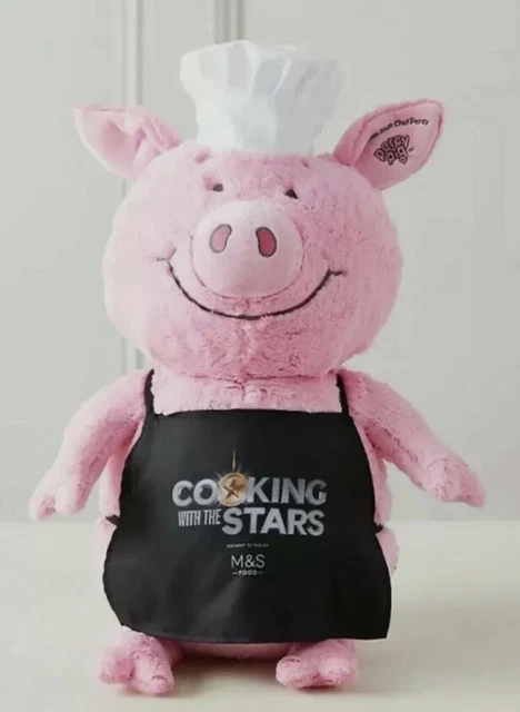 PERCY PIG CHEF Soft Toy Teddy Plush Limited EDITION 60cm Cooking With ...