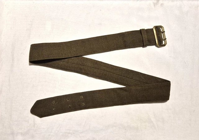 ORIGINAL WW2 BRITISH Army Officer Khaki Service Dress Jacket Belt 6 £14 ...
