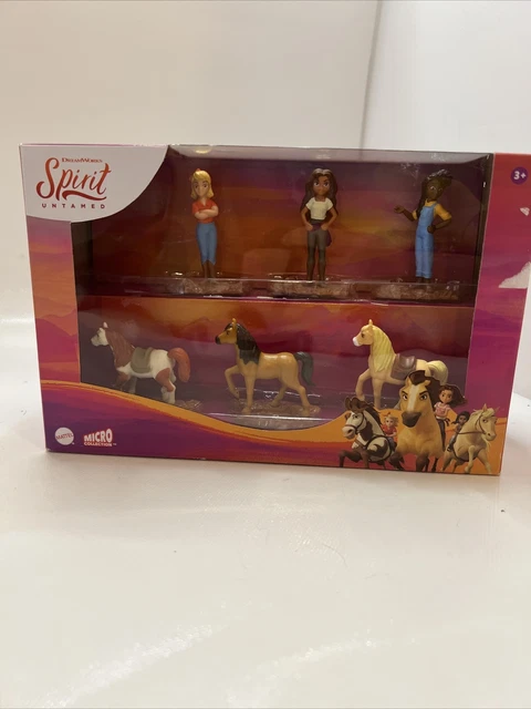 MATTEL DREAMWORKS SPIRIT Untamed 5 Count Character Micro Collection £11 ...