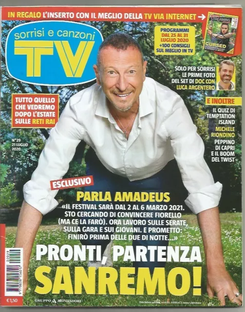 Rivista Settimanale Sorrisi E Canzoni Tv N 29 21 Luglio 2020 Gruppo