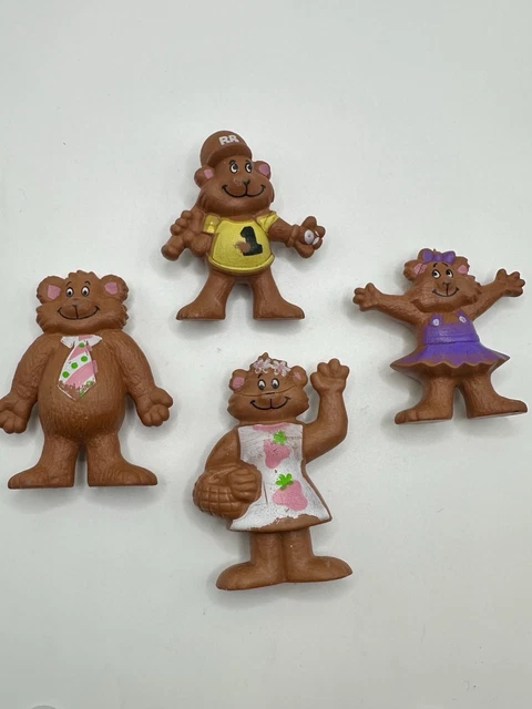 VINTAGE GENERAL MILLS The Berry Bears Fruit Snacks PVC Figure Toy Lot ...