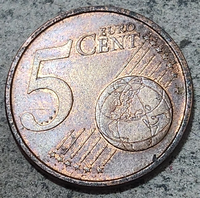 EUROPEAN UNION (ITALY) 🇪🇺 / 🇮🇹 Five (5) Euro Cents Coin 2002 £1.44 ...