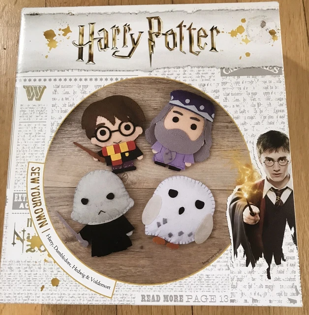 HARRY POTTER SEW Your Own Felt Characters Harry Dumbledore Hedwig ...