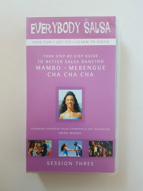 VHS EVERYBODY SALSA Mambo Merengue Cha Cha Cha Irene Miguel £10.69 ...