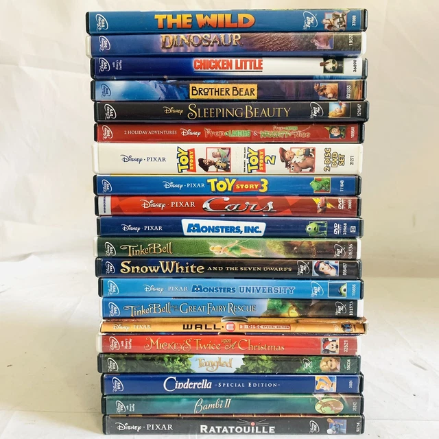 (20) ALL WALT Disney Pixar DVD Movie Lot, Animated Cartoon Family Kids ...