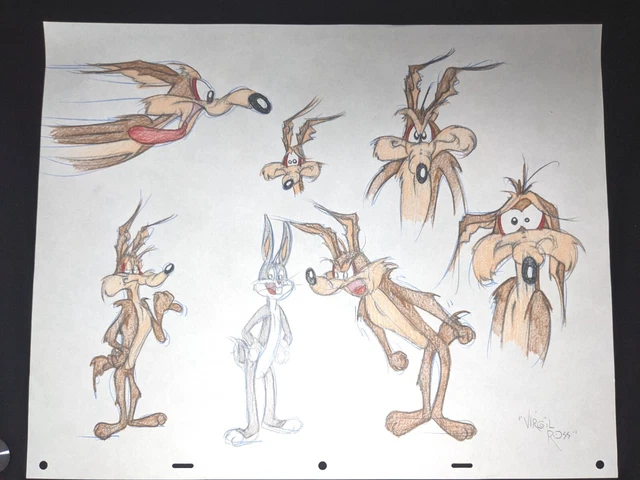 LOONEY TUNES ANIMATION Cel art Chuck Jones Cartoons VIRGIL ROSS MODEL ...