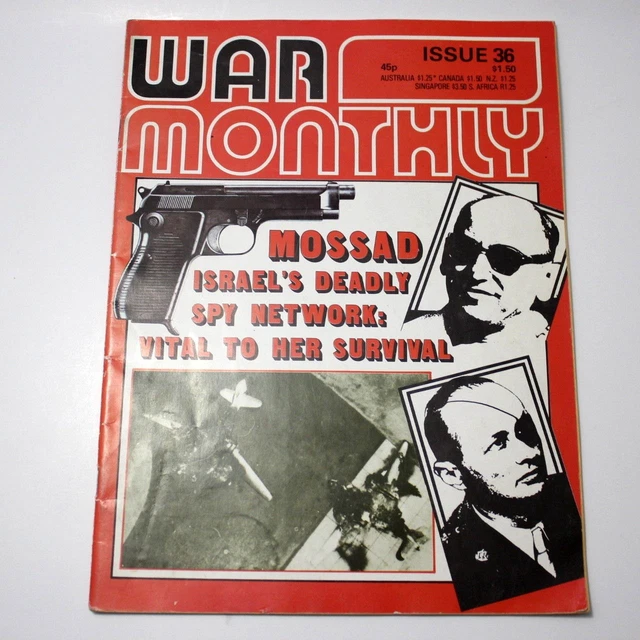 WAR MONTHLY MAGAZINE Mossad Israel's Deadly Spy Network Issue 36 FREE ...
