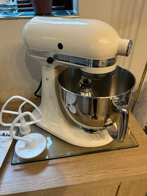 **KITCHENAID ARTISAN 5KSM125BAC Tilt Head 4.8L Mixer, Almond Cream, Ex ...