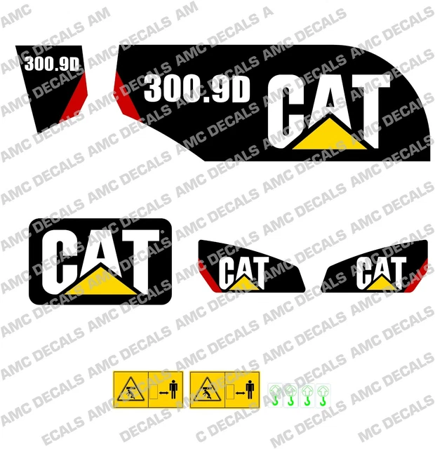 CATERPILLAR CAT 300.9D Digger Excavator Decal Sticker Set £48.00 ...