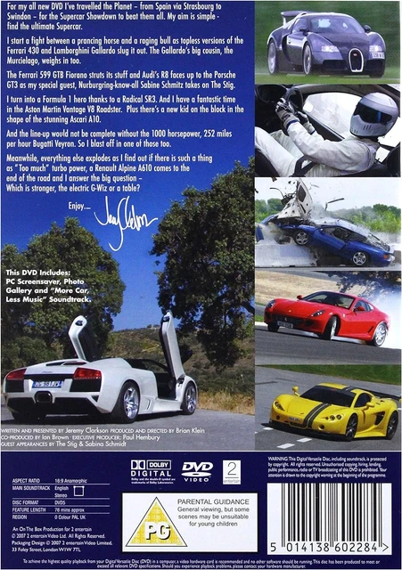 CLARKSON: SUPERCAR SHOWDOWN (DVD) Jeremy Clarkson EUR 20,82 - PicClick IT