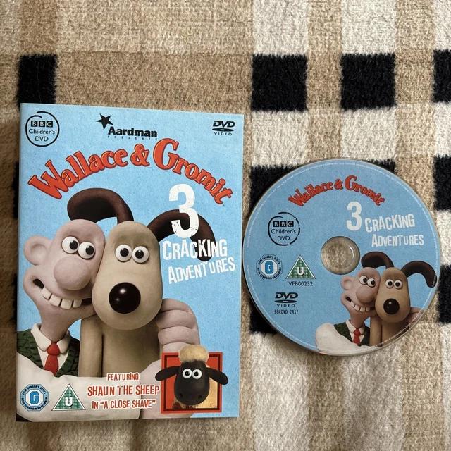 WALLACE AND GROMIT - 3 Cracking Adventures (DVD, 2007), ONLY DISC ...