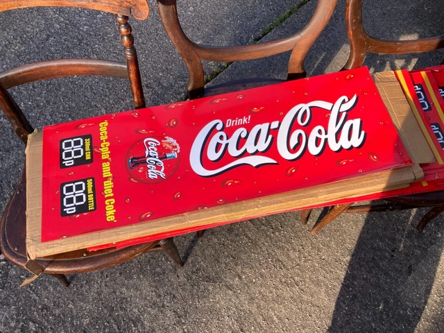 RETRO COCA COLA Advertising Sign Marketing Hoarding Shop Display 30cm x ...