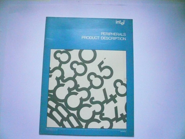 INTEL PERIPHERAL PRODUCT Description 1978 Ref 9800600A, 1978 EUR 10,00 - PicClick FR